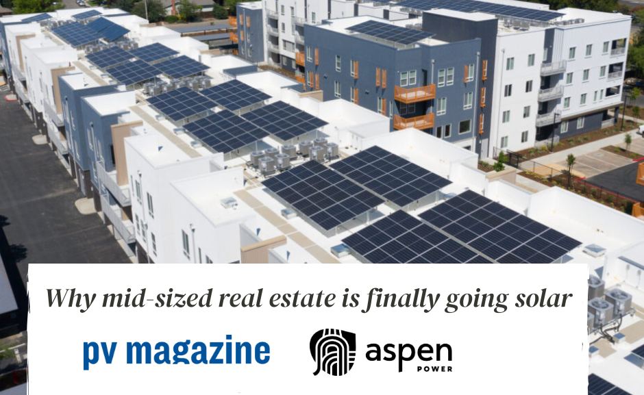 Aspen Power tells pv magazine why mid-sized real estate is finally going solar - Aspen Power